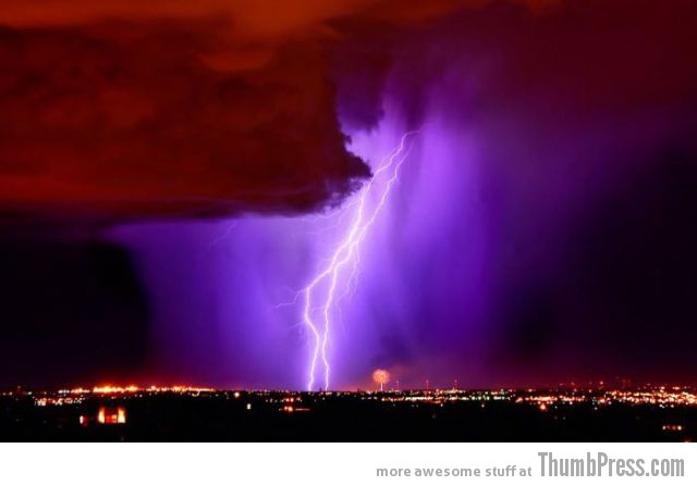 Horrifying Lightning Storm Over Albuquerque, New Mexico