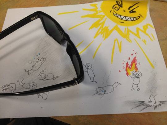 Just catching some rays…