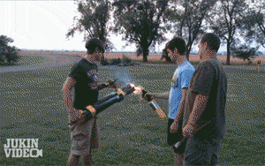 A Roman candle mini-gun…