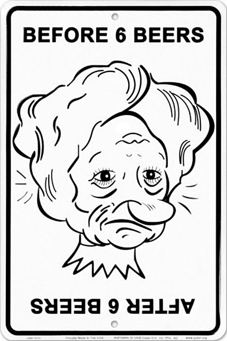 Before and after 6 beers…