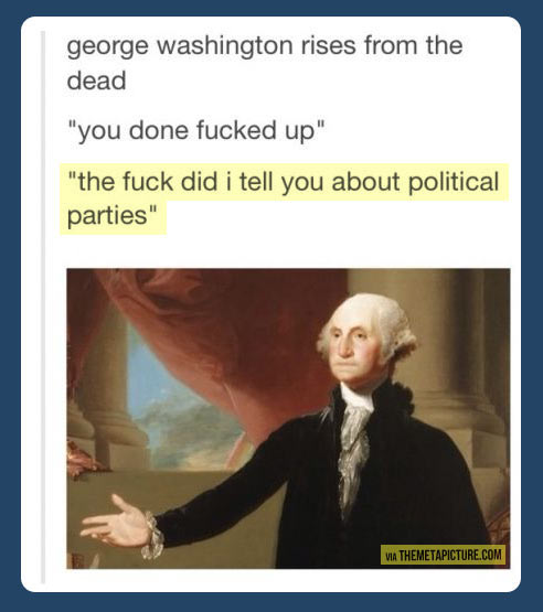 Washington rises from the dead…