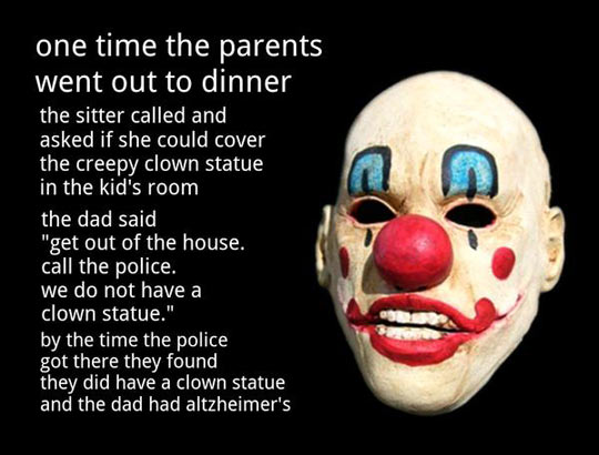 Creepy clown story…
