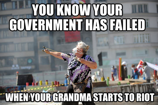 When governments fail…