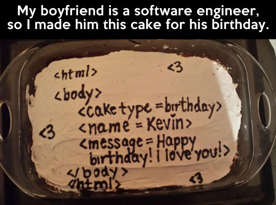 A software engineer’s cake