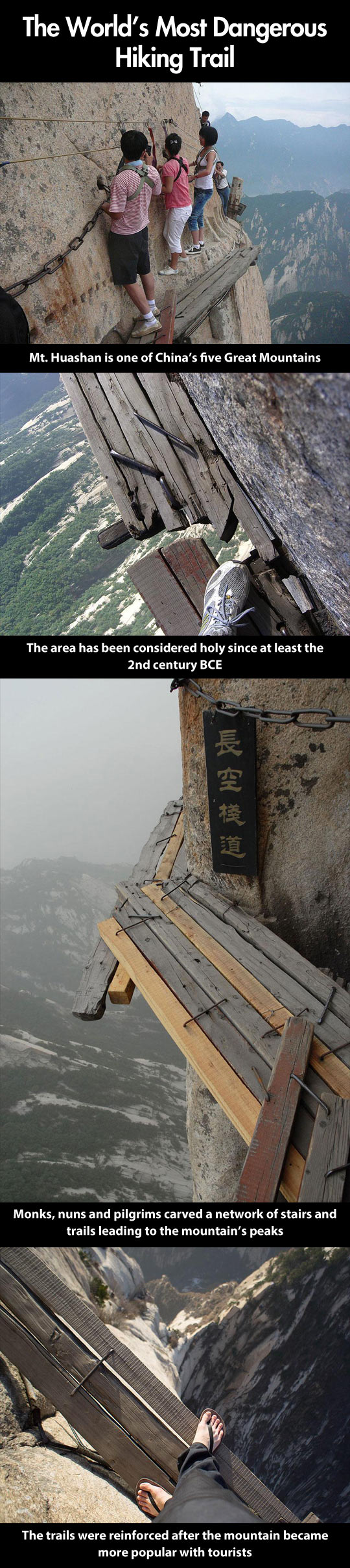 Most dangerous hiking trail in the world…