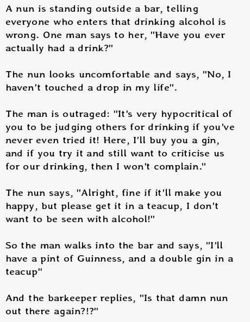A Joke From Irish Comedian Dave Allen, It Made Me Laugh!