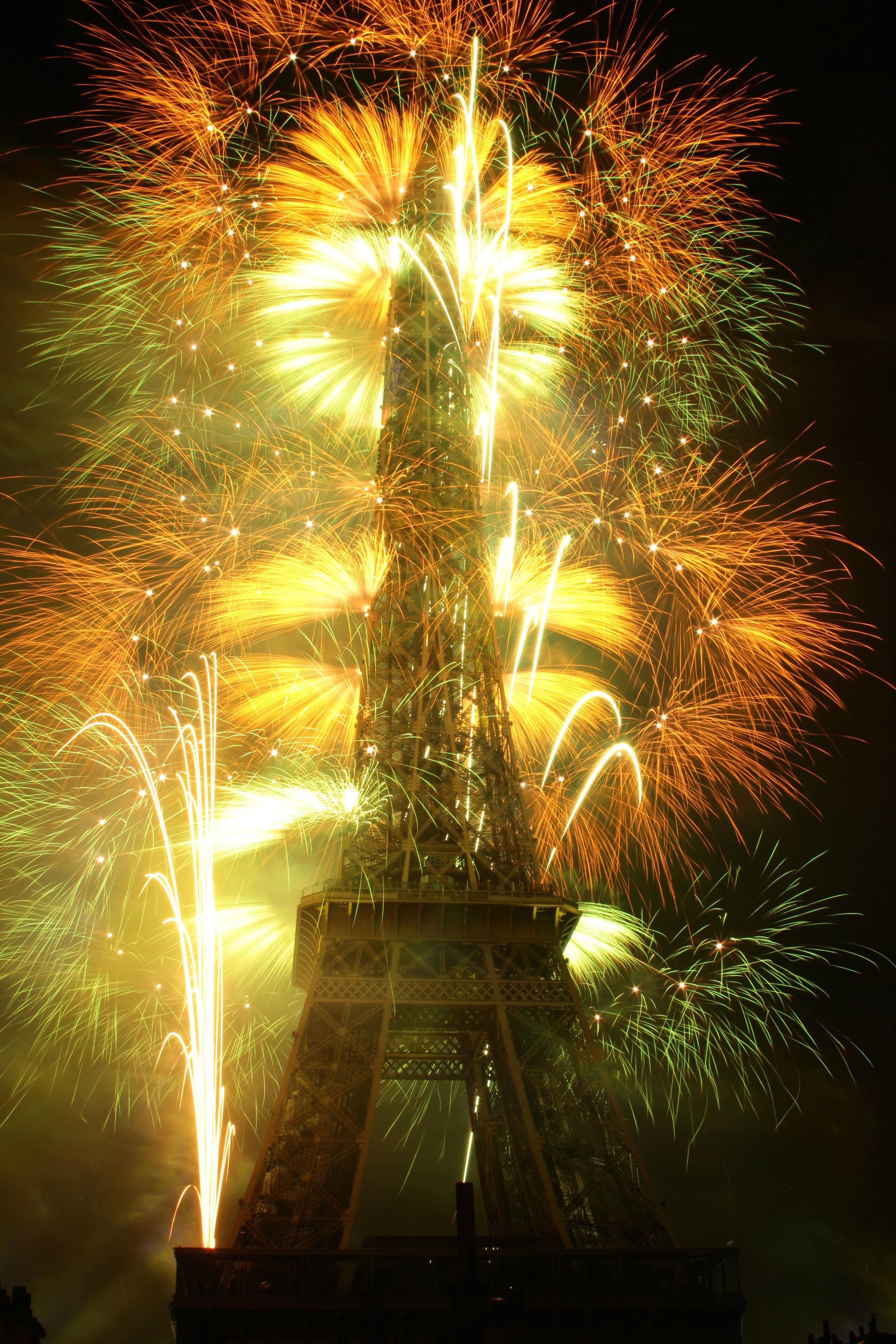 Bastille Day here in Paris France. Best Firework Ever.