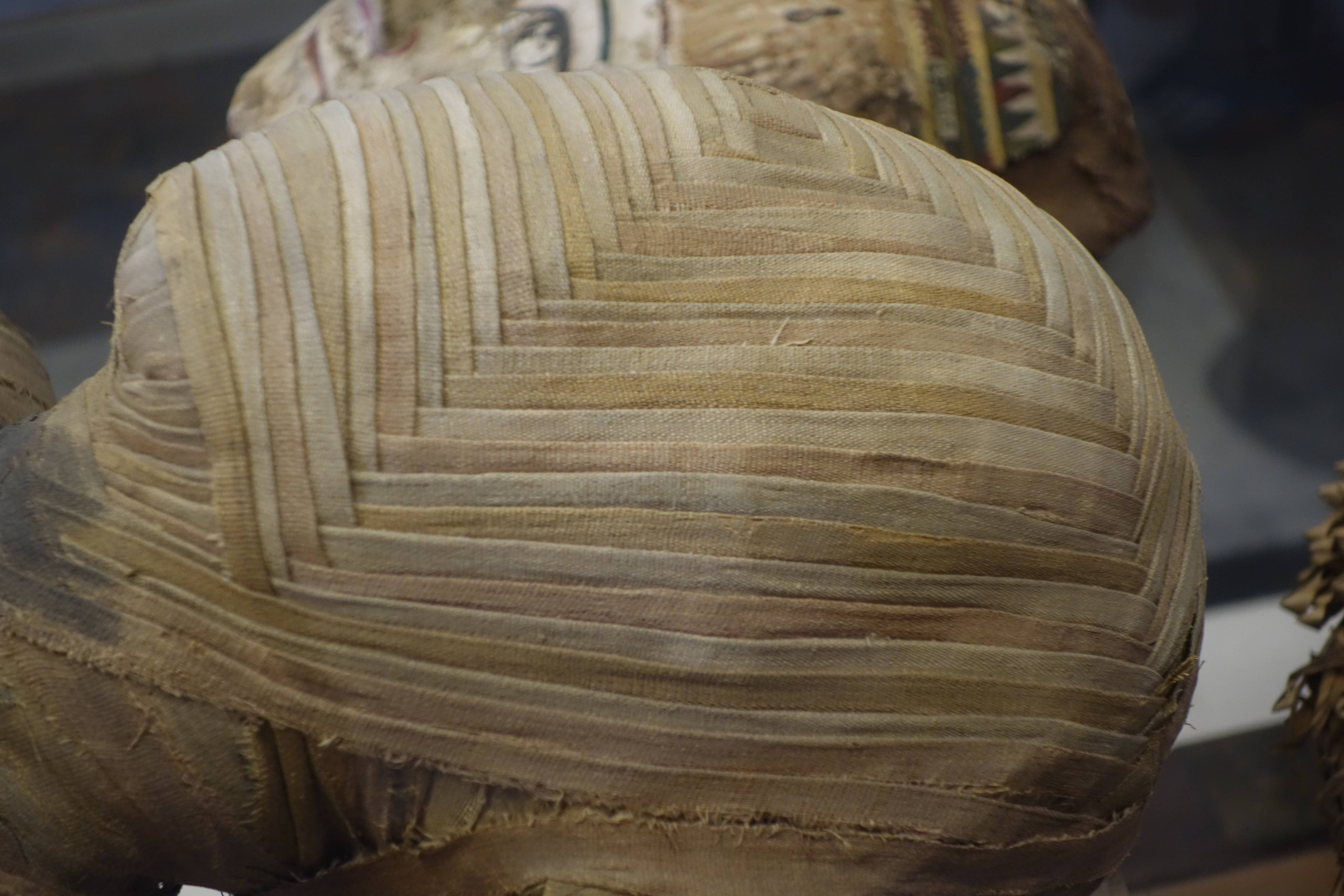 The Detailed Wrapping Of A Mummy’s Face At The Louvre