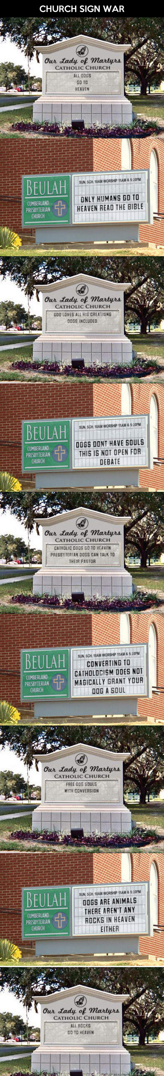 Church Sign Battle.