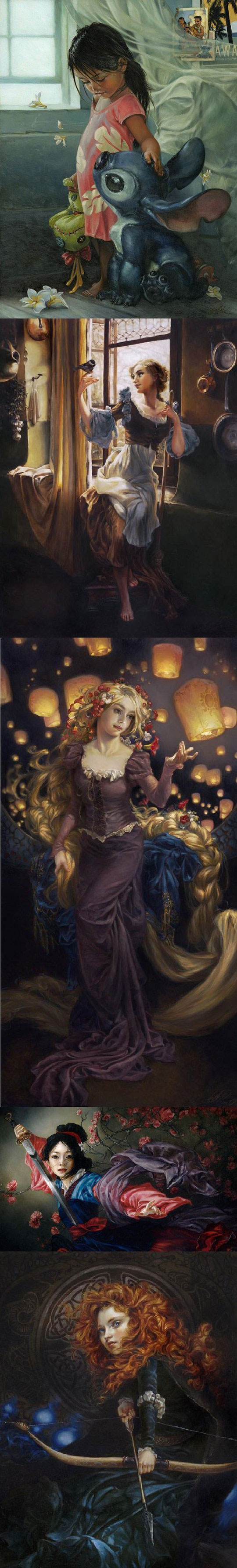Disney Oil Painting Masterpieces.