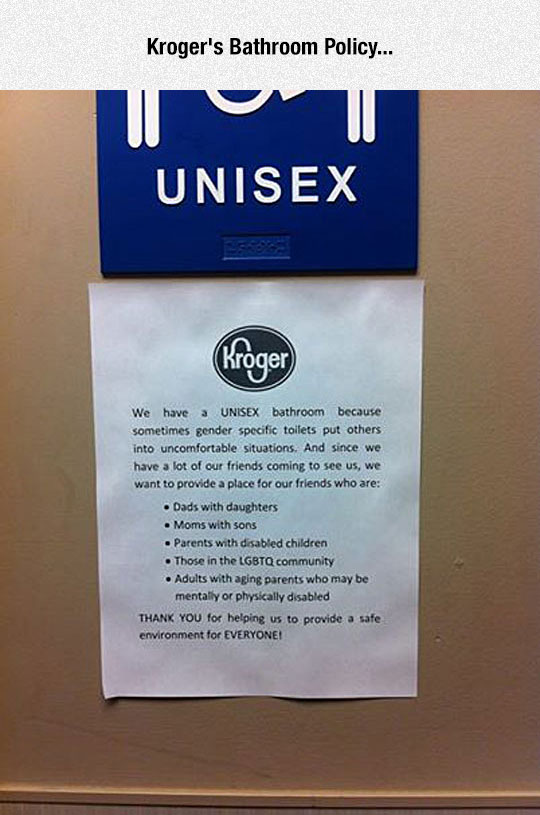 Correct Bathroom Policy.