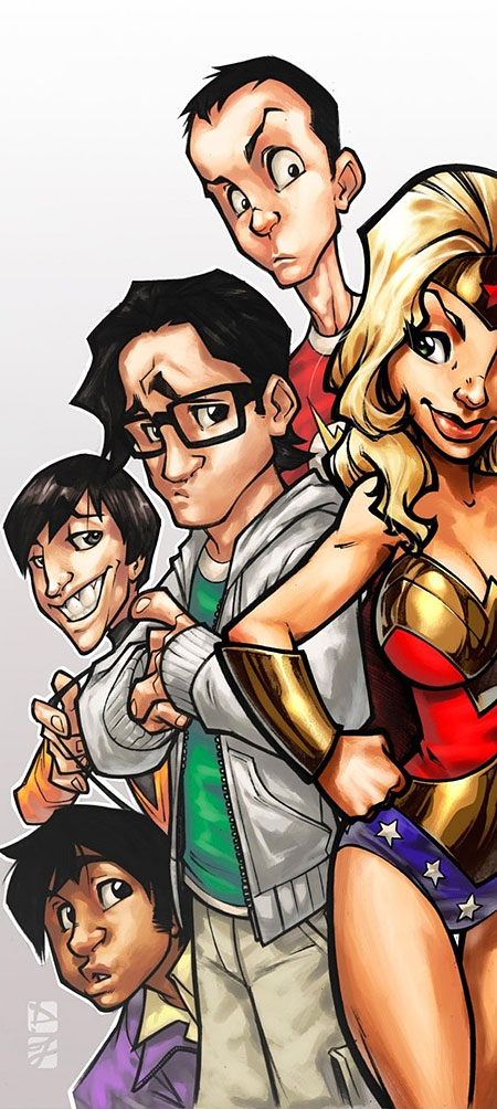 The Big Bang Theory gang.