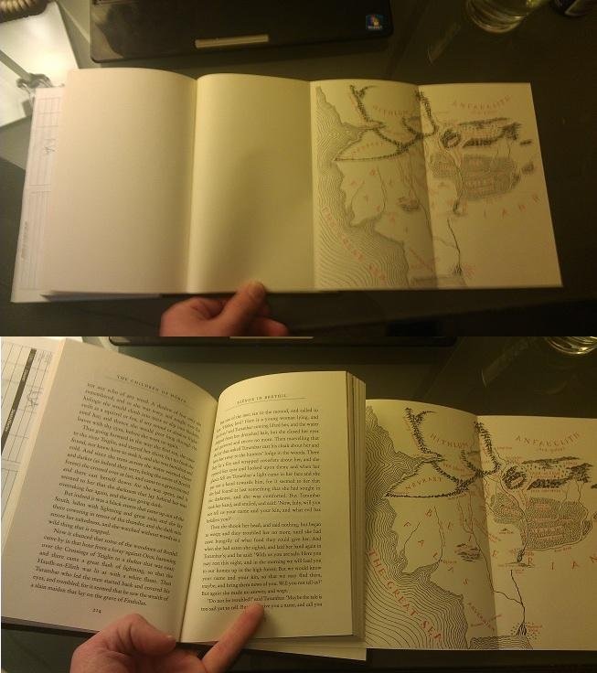 Best way to set map in book.