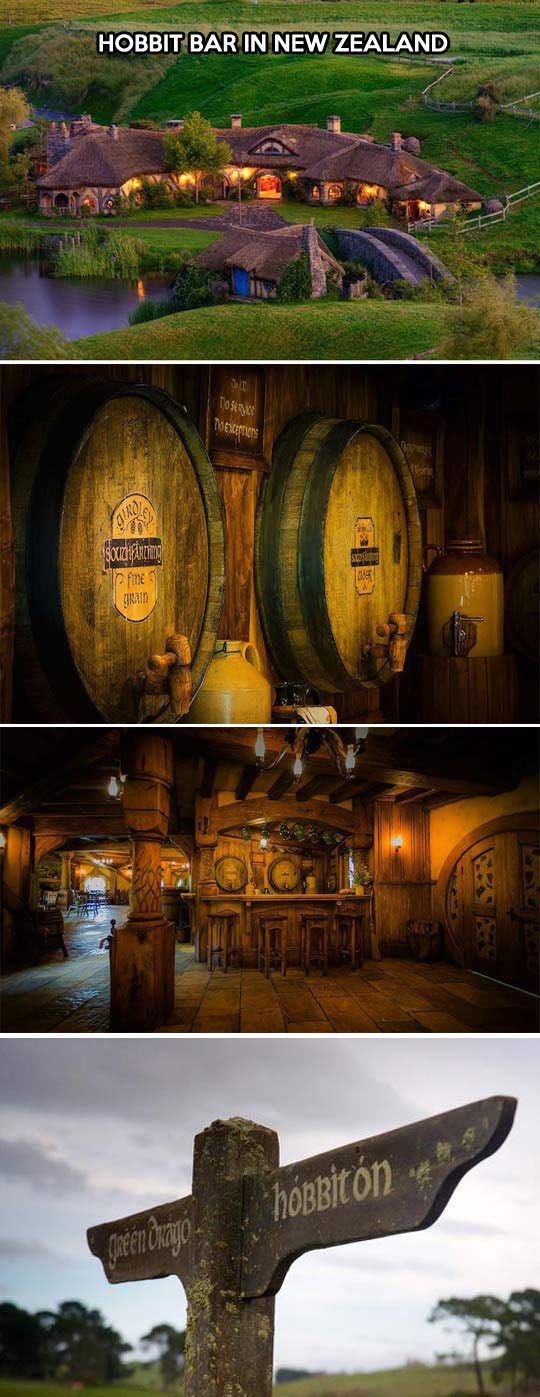 Awesome Hobbit Bar In New Zealand.