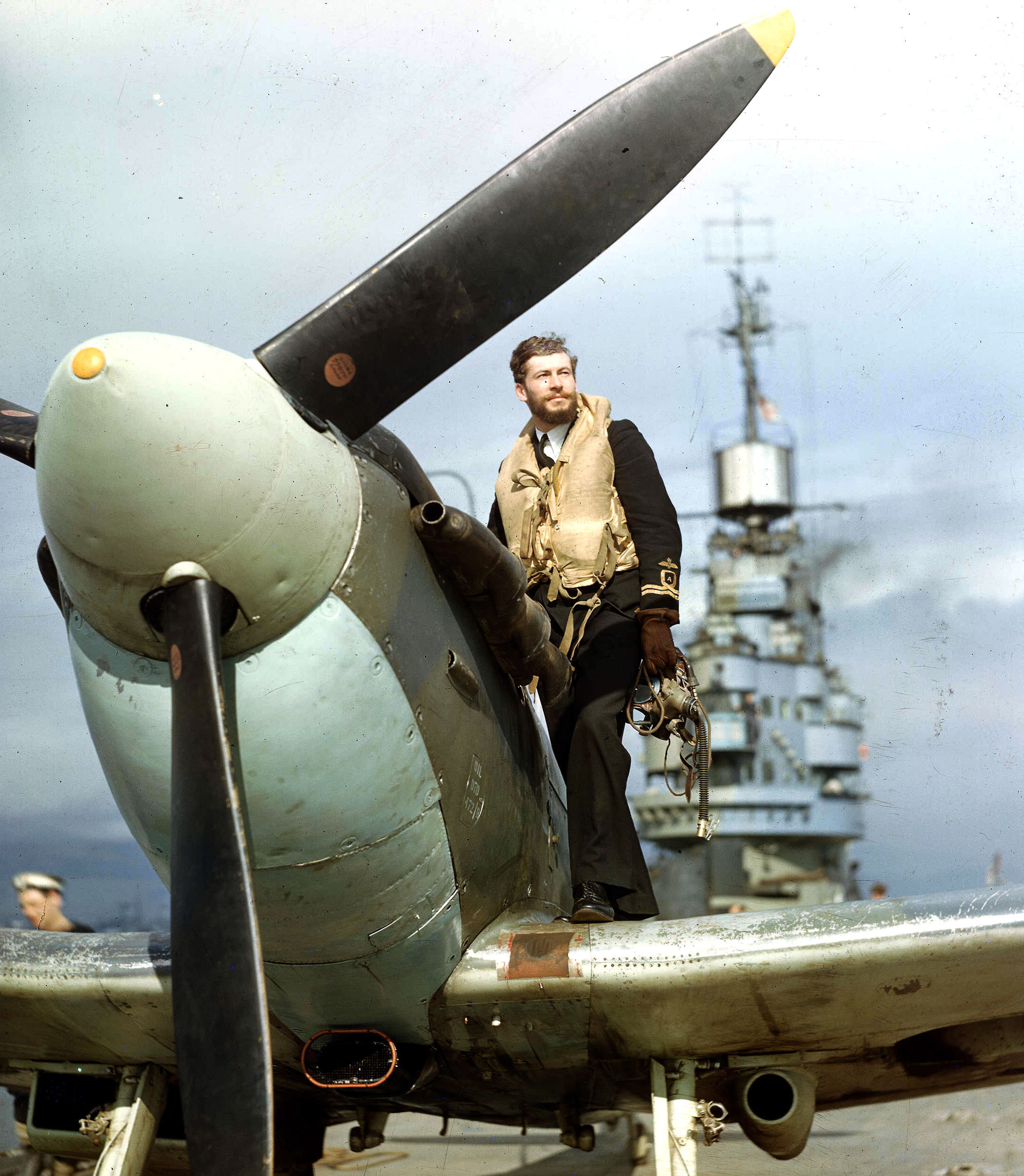 Dashing Royal Navy Pilot, 1943.