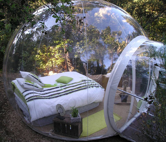 Perfect Bubble Bed Surrounded By Nature.